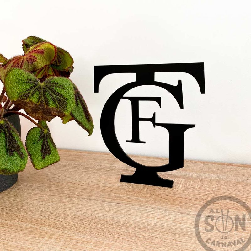 ֍ Perfil Logo Gran Teatro Falla GTF de Metacrilato