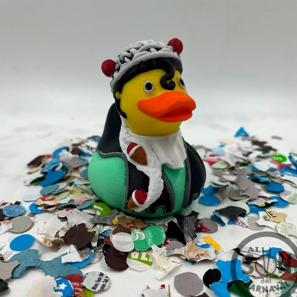 ֍ Pato de carnaval con flequillo | Envío Urgente