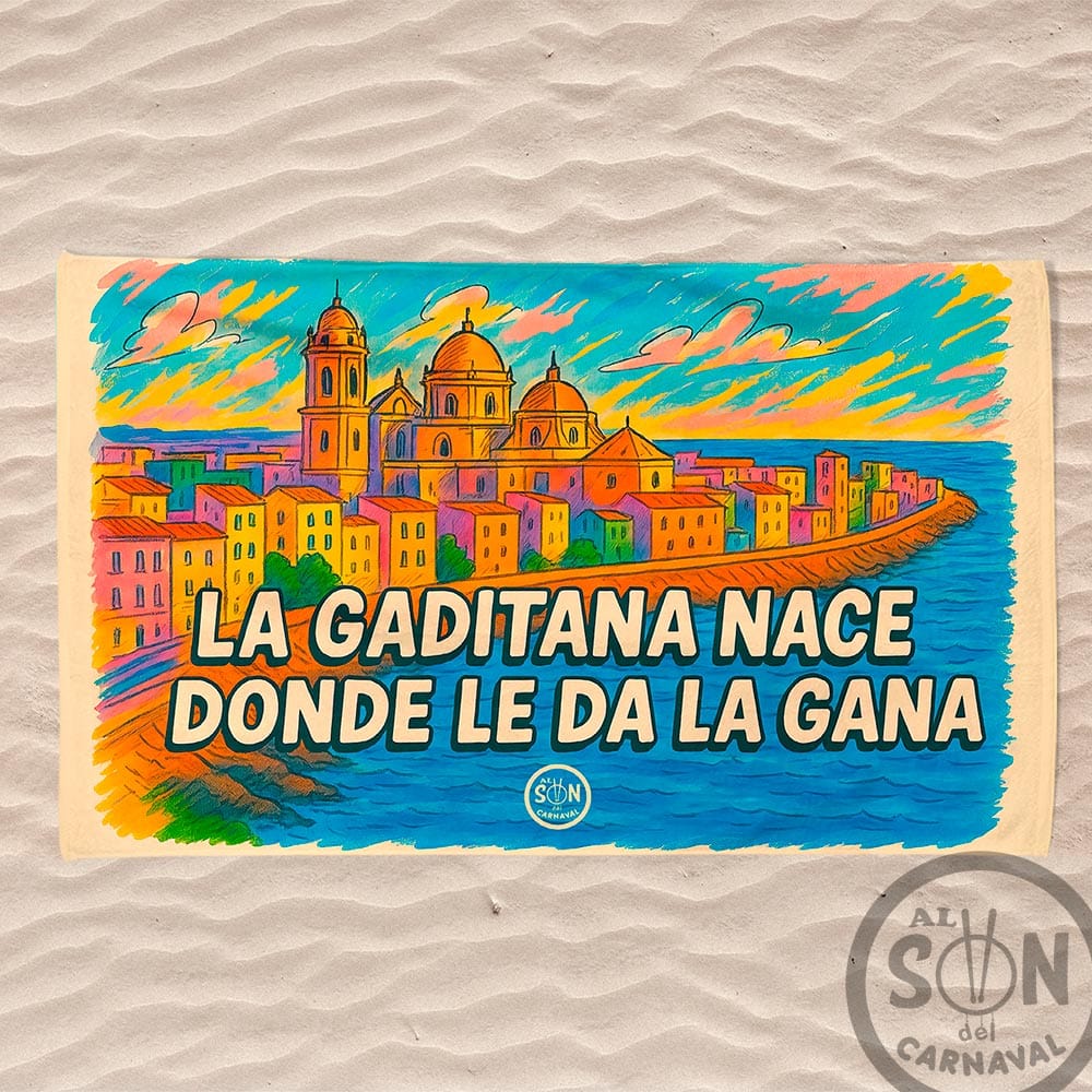 ֍ Toalla Skyline La gaditana nace donde le da la gana